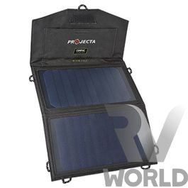 Projecta 10W Folding Solar Panel With Solar Charger - Shop RV World NZ