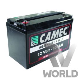 Camec AGM 12V 100Ah - Shop RV World NZ